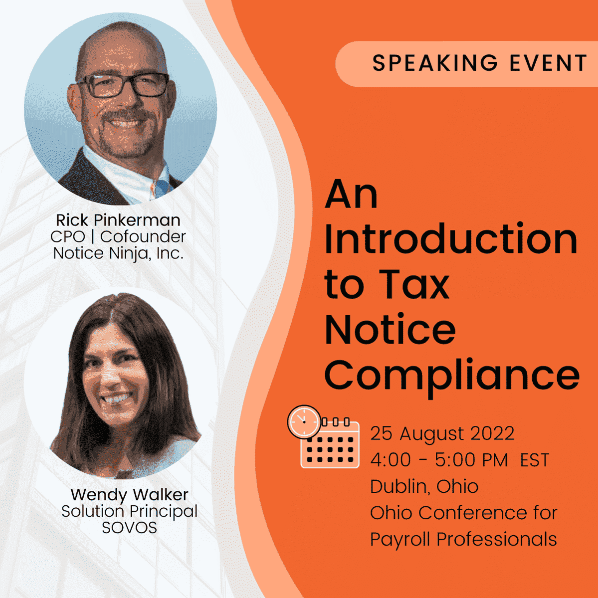 SPEAKING EVENT – OCPP